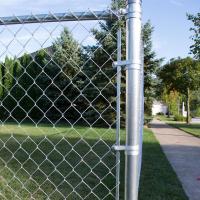 China Cyclone Chain Link Mesh Galvanized PVC Coated 50x50mm 2.5in for sale