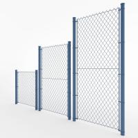 China Garden Chain Link Fence PVC Coated Galvanized Green Vinyl Coated for sale