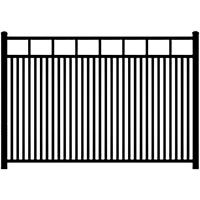 China 1.2mm-2.5mm 4 Foot Wrought Iron Fence For Home And Garden for sale