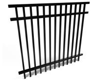 China Powder Coating Iron Wrought Fence 1.2mm-2.5mm 8ft 7ft Galvanized Surface Treatment for sale