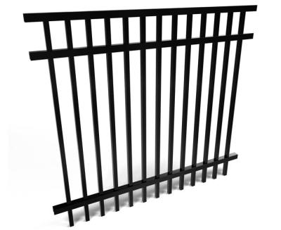 China Powder Coating Iron Wrought Fence 1.2mm-2.5mm 8ft 7ft Galvanized Surface Treatment for sale