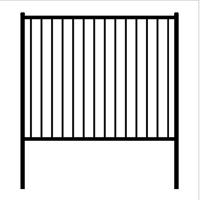 China 8ft Metal Residential Iron Wrought Fence Commerical Garden Privacy Fence Panels for sale