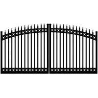 China 4ft Galvanized Wrought Iron Fence With Powder Coating 1.2mm-2.5mm for sale