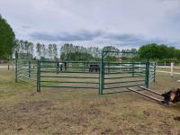 China Animal Farm Livestock Galvanized Pipe Corral Panels For Horse Cattle Cow Goat Sheep Deer for sale