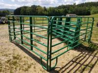 China Heavy Duty Metal Corral Fence Portable Galvanized Livestock 4 / 5 / 6 Rails Cattle Fence for sale