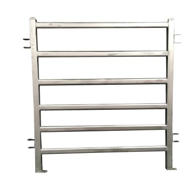China Heavy Duty Metal Corral Fence Portable Galvanized Livestock 4 / 5 / 6 Rails Cattle Fence for sale