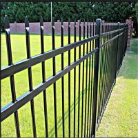 China Powder Coating Iron Wrought Fence 6 Foot Portable Galvanized Steel for sale
