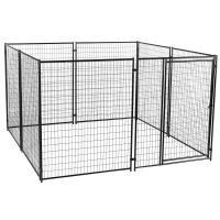 China Powder Coated Heavy Duty Dog Crate Kennel With Roof for sale
