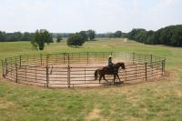 China Galvanized Steel Metal Farm Gate Powder Coated Livestock Horse Corral Fencing for sale