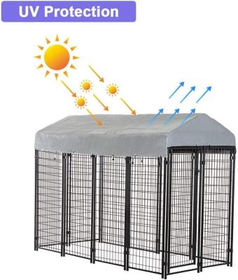 China 4ft X 4.2ft X 4.5ft Heavy Duty Dog Pen For Large Dogs With UV Resistant Oxford Cloth Roof And Secure for sale