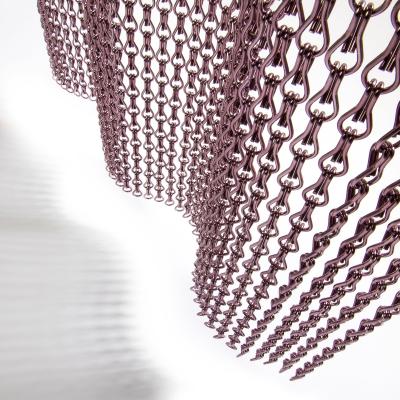 China 1m-30m Architectural Mesh Curtain Chain Link Plain / Twill / Dutch Weave for sale