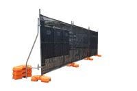 China 2m Construction Temp Fence Panels 32mm 8'' X 10'' Steel for sale