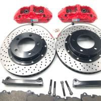 China Jekit Red Aluminun Brake Caliper GT6 362*32mm Drilled Disc System for sale