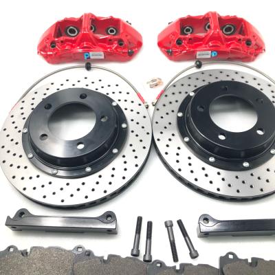 China Jekit Red Aluminun Brake Caliper GT6 362*32mm Drilled Disc System for sale