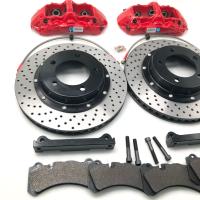 China Jekit Red Aluminun Brake Caliper GT6 362*32mm Drilled Disc System for sale