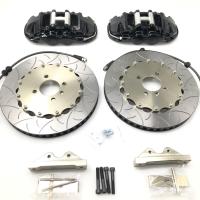 China 19in Front Wheel 4 Pot Aluminum Brake Caliper 355*32mm Disc Brake Rotor Kit for sale