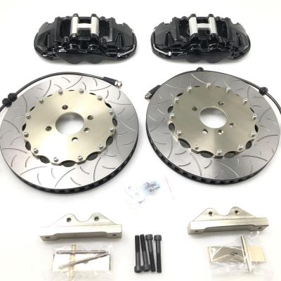 China 19in Front Wheel 4 Pot Aluminum Brake Caliper 355*32mm Disc Brake Rotor Kit for sale