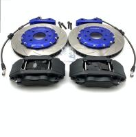 China 7075 Aluminum 4 Pot Brake Kit Disc 285*24mm With Blue Center Bell for sale