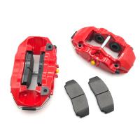 China Aluminum 4 Pot Brake Caliper 330*28mm Disc For Civic Front 17in Wheel for sale