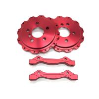 China BMW Audi Aluminum Center Cap Car Brake Bracket Fit 355x32mm Brake Disc for sale