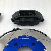 China 7075 Aluminum 4 Pot Brake Kit Disc 285*24mm With Blue Center Bell for sale