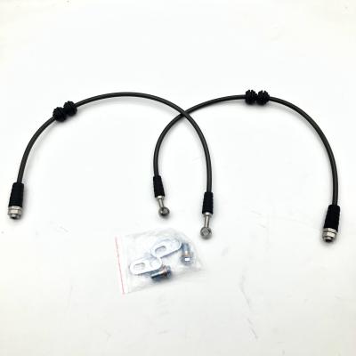 China Concave Mouth Braided Brake Line Kit Rubber And Stainless Steel Fits Ap Caliper for sale