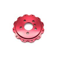 China 21in Wheel E92 Car Red Brake Disc Bell 7075 Aluminum Customized Color for sale