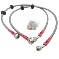 China 300mm Car Rubber Steel Braided Brake Hose For 22in Wheel for sale