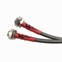 China 300mm Car Rubber Steel Braided Brake Hose For 22in Wheel for sale