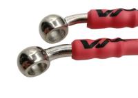 China Convex Nozzle Flexible Steel Braided Brake Line For Brake Fluid Delivering for sale
