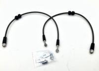 China BMW 65cm Steel Braided Brake Hose Recessed Nozzle With Concave Mouth for sale
