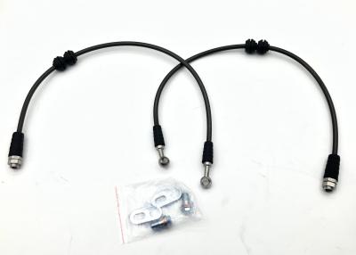 China BMW 65cm Steel Braided Brake Hose Recessed Nozzle With Concave Mouth for sale