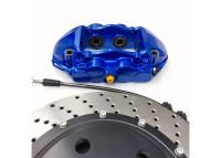 China 6061 Aluminum Alloy Blue Brake Caliper Disc 380*28mm 4 Piston for sale