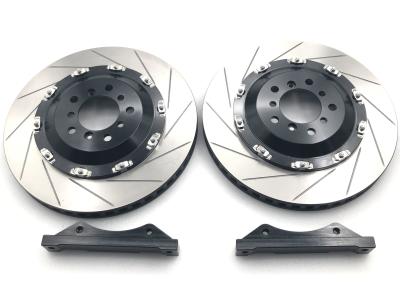 China 2pcs 16in Car Wheel Rear Brake Disc Grey Cast Iron HT250 for sale