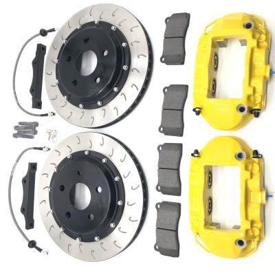 China 6061 Aluminum 4 Pots Brake System Dual Rear Caliper 355x28mm Brake Disc for sale