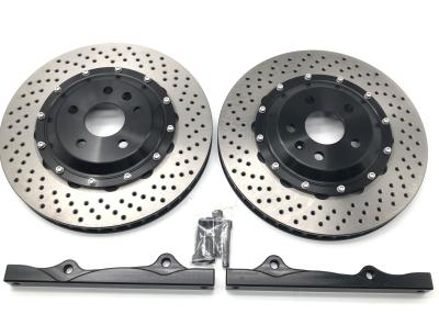 China Jekit Car Drilled Brake Disc Front 330*28mm Brake Disc Bracket for sale