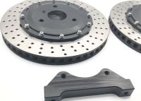 China Jekit Car Drilled Brake Disc Front 330*28mm Brake Disc Bracket for sale