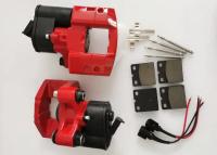China 16in Wheel Red Tesla Brake Pads For Rear Double Caliper for sale