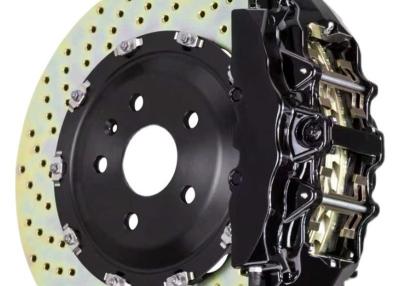 China 380mm Disc 8 Pot Brakes Black Aluminum Caliper Full Floating Bell for sale