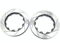 China 19in Front Wheel Slotted Brake Disc 362*32mm Cast Iron Straight Line for sale