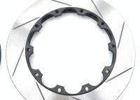 China 19in Front Wheel Slotted Brake Disc 362*32mm Cast Iron Straight Line for sale