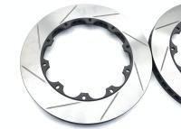 China 19in Front Wheel Slotted Brake Disc 362*32mm Cast Iron Straight Line for sale