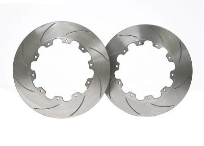 China 330*28mm Auto Brake Parts Cast Iron Front Grooved Brake Discs 2 Pcs for sale