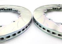 China Car Front Cast Iron Brake Disc Grooved 285*24mm Salix Leaf for sale