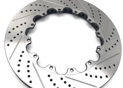 China Jekit Front Disc Brake Parts 362mm Cast Iron Drilled Line for sale