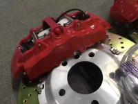 China 362*32mm Drilled 8 Pot Brakes Caliper Red Aluminum Jekit GT8 for sale