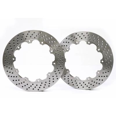 China 355x12 Drilled Brake Disc For Rear Wheel PCD 207-12 M6 Friction Surface 56 for sale