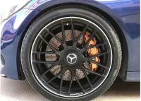 China AMG4 Back Dual Rear Caliper 355x28mm Grey Cast Iron Brake Rotor Caliper for sale