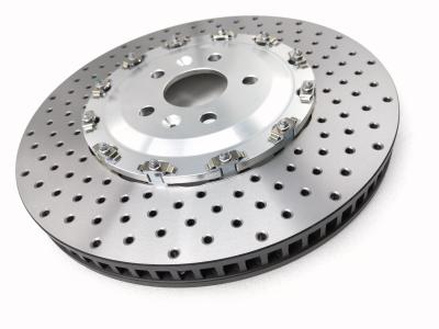 China 21in Wheel Drilled Perforated Brake Disc 405*34mm Grey Cast Iron HT250 for sale