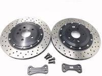 China W177 Rear Wheel 355x12mm Drilled Brake Disc Brake Bracket Center Hat for sale